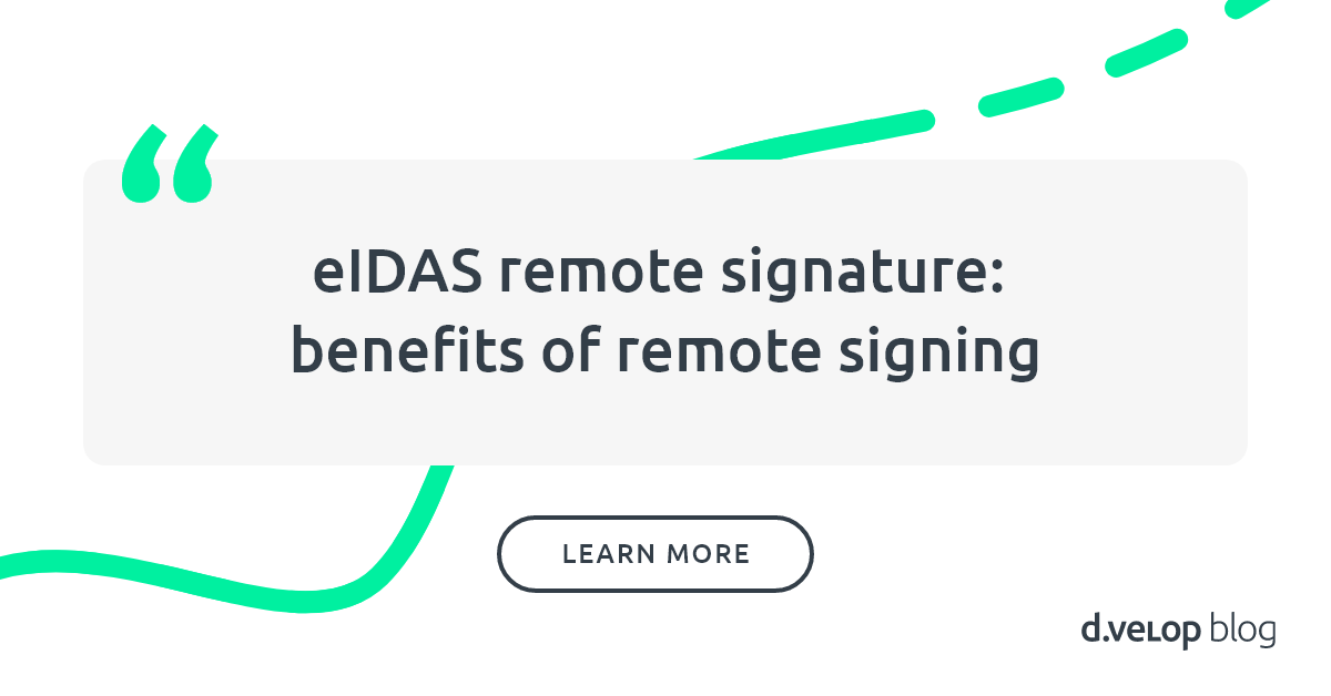 eIDAS Remote Digital Signature | d.velop blog