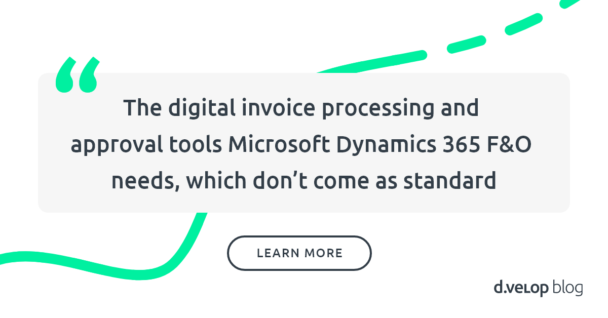 Invoice processing with Microsoft Dynamics 365 | d.velop blog