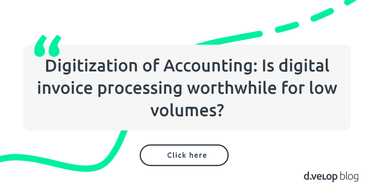Digital Invoice Processing. Digitising Accounting | d.velop