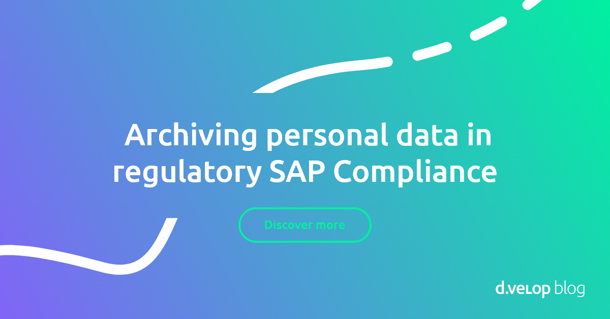 Personal Data - Regulatory SAP Compliance | d.velop