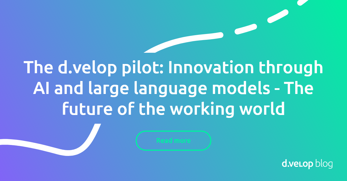 Large Language Models AI Innovation | d.velop Blog