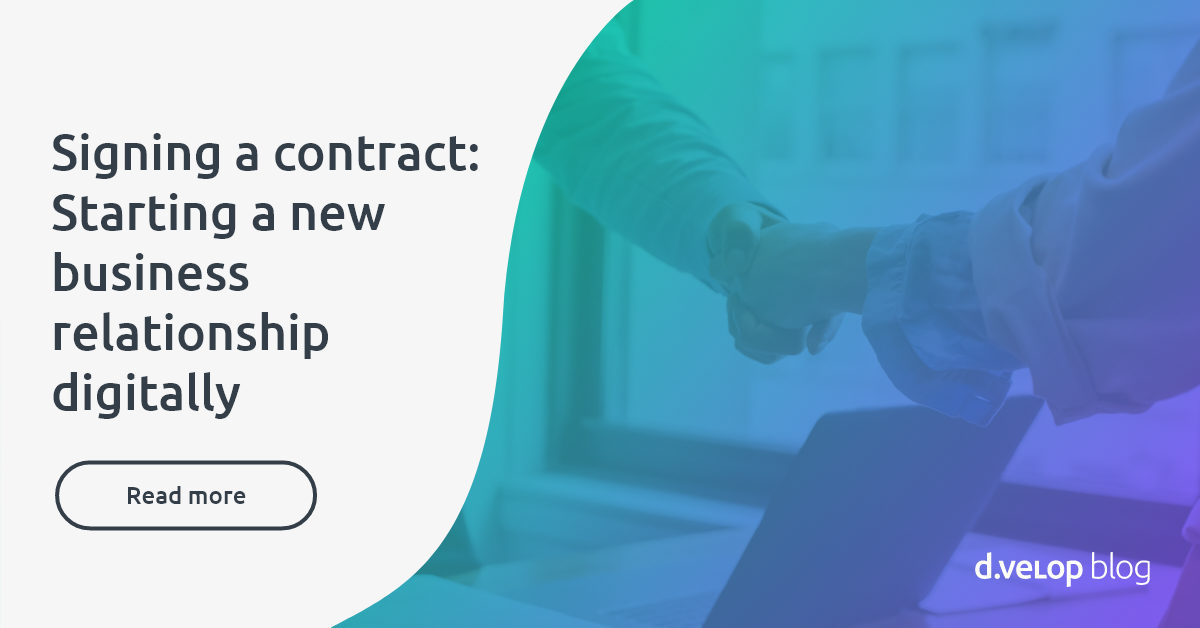 Contract Signature. Starting a New Business Relationship