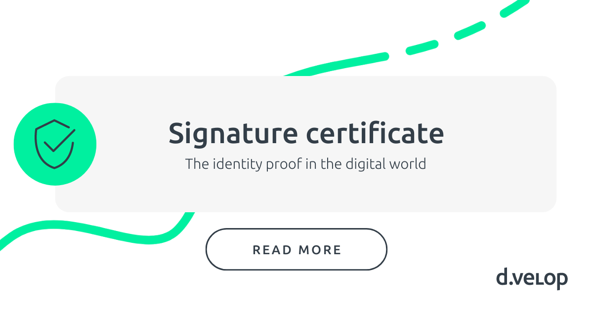 Signature Certificate - Digital Identity | d.velop Blog