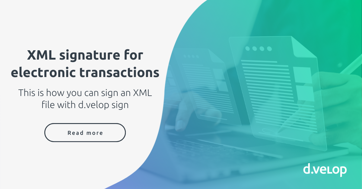 XML signature: How to sign an XML file - d.velop Blog