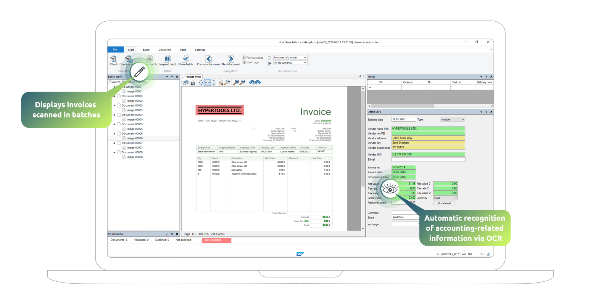 SAP electronic invoicing workflows – fully automated