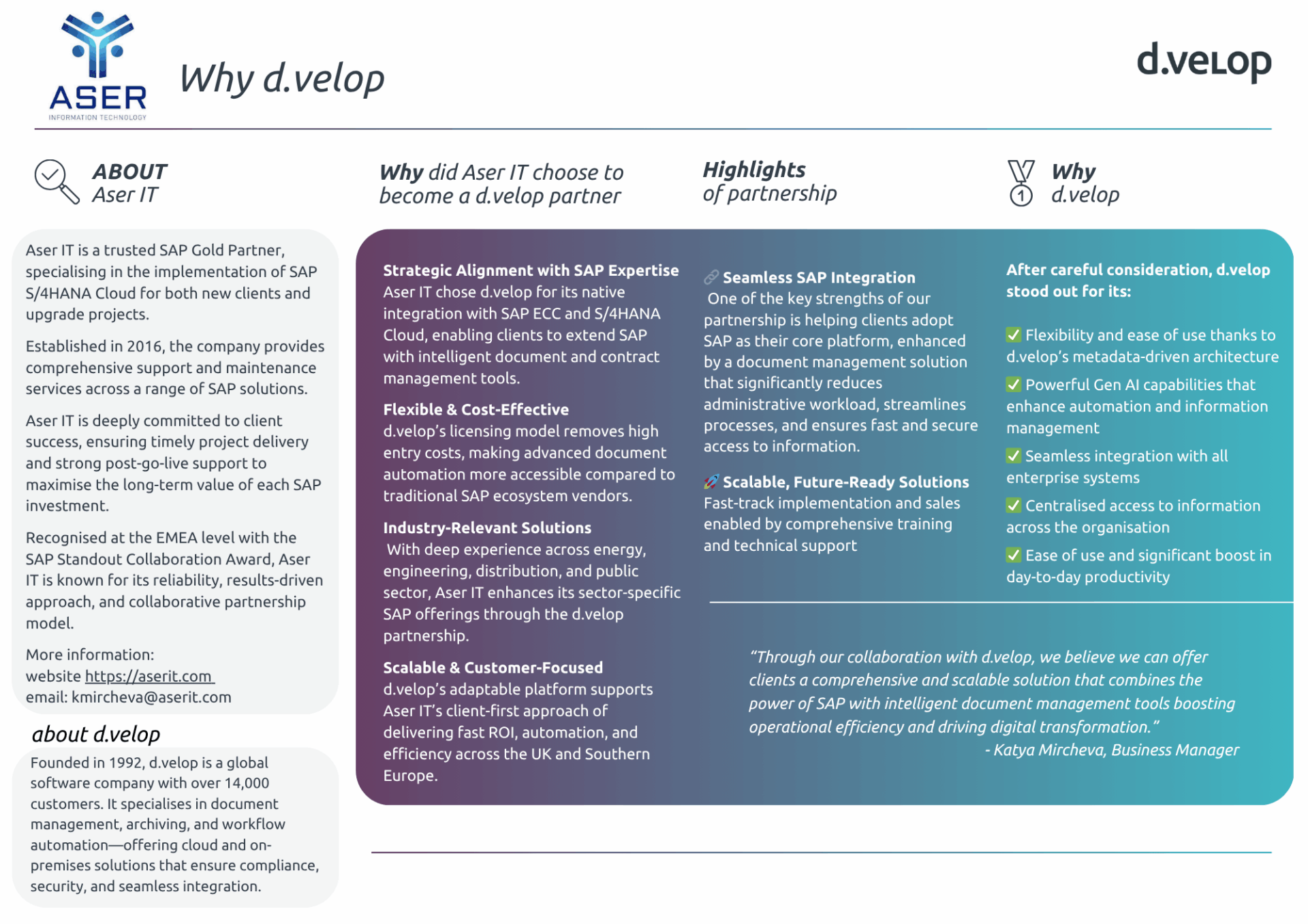 d.velop Partner | ASER IT